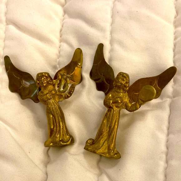 Vintage | Holiday | Solid Brass 94s Miniature Angel Figurines | Poshmark